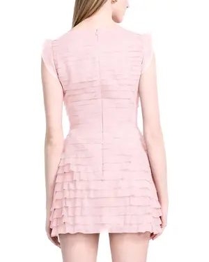 Bcbgmaxazria Tulle Tiered Mini Dress