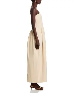 Bcbgmaxazria Solid Structured Gown - Creme