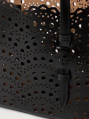 Alaïa Mena 25 E/w Medium Laser-cut Leather Tote