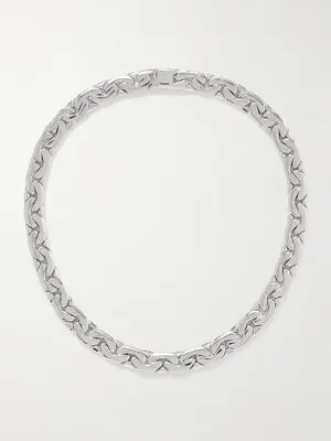 JENNIFER FISHER Tribeca Tone Necklace - Silver