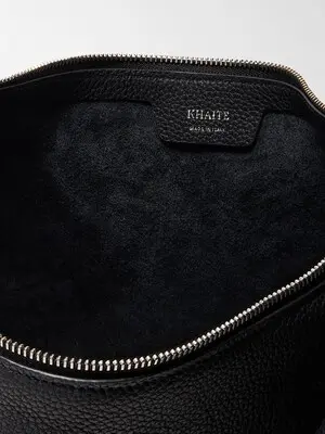 Khaite Olivia Sport Medium Leather Shoulder Bag - Black