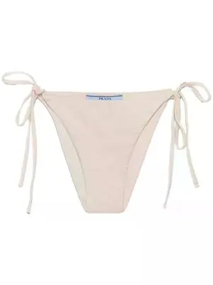 Prada Crystal-embellished Bikini Bottom - Neutrals