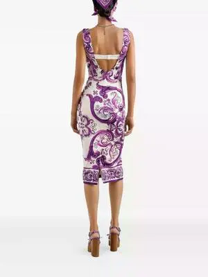 Dolce & Gabbana Maiolica-print Midi Dress