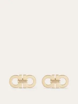 FERRAGAMO Double Gancini Earrings - Gold
