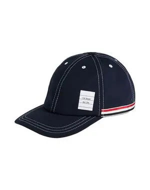 Thom Browne Baseball Cap With Appliqués - Navy