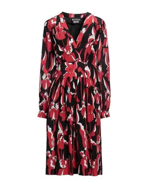 Moschino Floral Silk Midi Dress