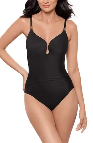 Miraclesuit Razzle Dazzle Antheia Underwire One-piece Swimsuit - Black