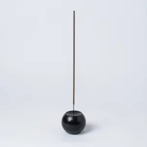 DAR PROYECTOS Gemstone Sphere Incense Holder Black