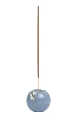 DAR PROYECTOS Gemstone Sphere Incense Holder - Celestine Blue