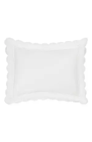 MATOUK Butterfield 500 Thread Count Cotton Percale Sham - White