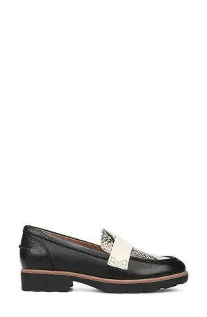 Vionic Cleo Leather Loafer - Black Multi