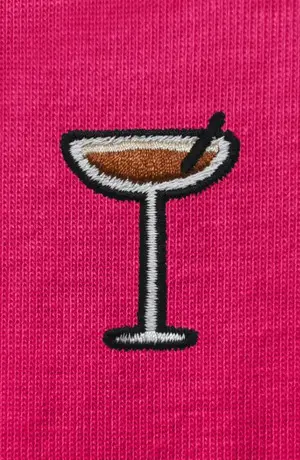 DALIX Coffee Martini Midweight Tee - Fuchsia