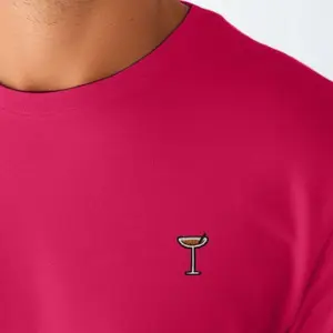 DALIX Coffee Martini Midweight Tee - Fuchsia