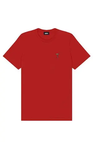 DALIX Mens Coffee Martini Midweight Tee Red