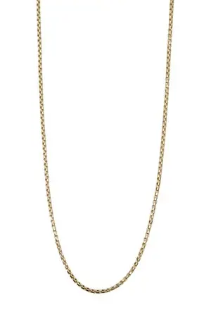Argento Vivo Box Chain Necklace - Gold