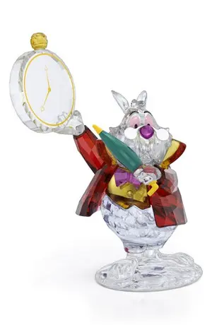 SWAROVSKI X Disney® Alice In Wonderland The White Rabbit Figurine - Red Multi