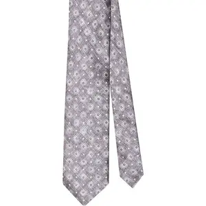 Robert Talbott Geometric Necktie Gray