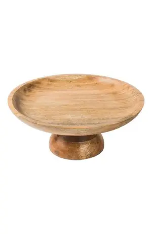 MELA ARTISANS Sienna Mangowood Pedestal Stand