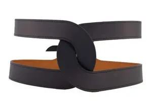 VAINCOURT PARIS La Délicieuse Leather Corset Belt - Black