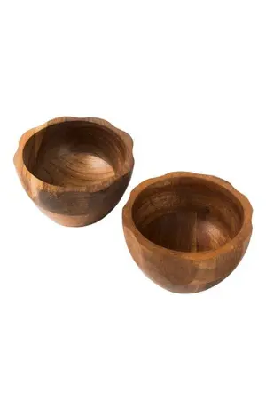 MELA ARTISANS Gravon Acacia Nut Bowls