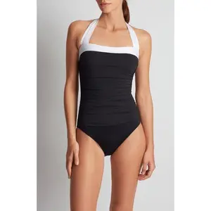 Ralph Lauren Halter One-piece Swimsuit - Black