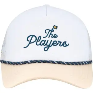 BARSTOOL GOLF Tan The Players Nailhead Canvas Rope Adjustable Hat