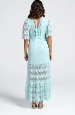 ANGEL MATERNITY Roxy Lace Baby Shower Dress