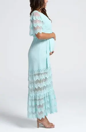 ANGEL MATERNITY Roxy Lace Baby Shower Dress