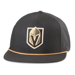 American Needle Vegas Golden Knights Buxton Pro Tech Adjustable Hat - Black