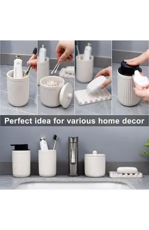 BOSILUNLIFE Pockmark Foaming Bathroom Set Recycled Eco-clay