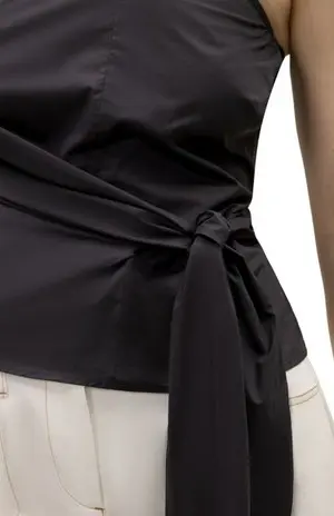 Rebecca Taylor Isla Poplin Top - Black