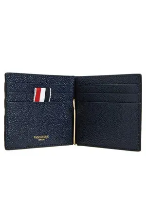 Thom Browne 4-bar Leather Bifold Wallet