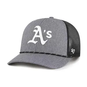 '47 Athletics Carbon Rope Trucker Adjustable Hat - Charcoal