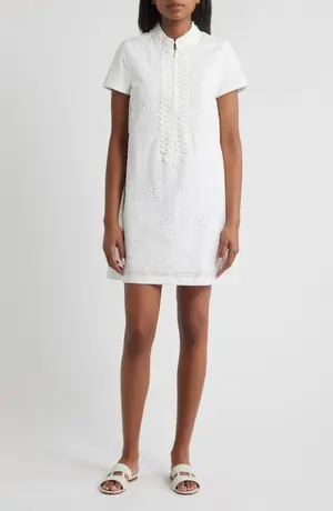 LILLY PULITZER® Mamie Eyelet Shift Dress