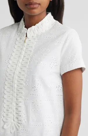 LILLY PULITZER® Mamie Eyelet Shift Dress