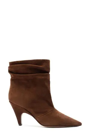 ALEXANDRE BIRMAN Tati Pointed Toe Slouch Bootie - Rich Brown