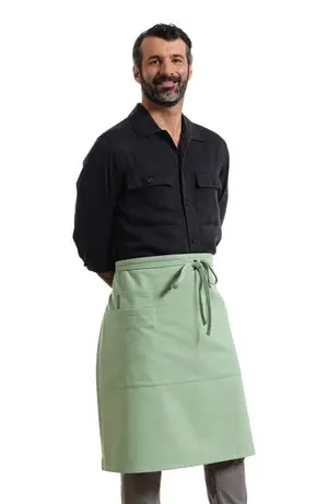 MEEMA Bistro Apron With Pockets - Sage Green