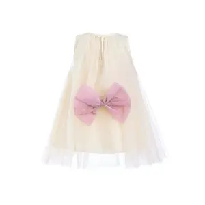 MIMI TUTU Tulle Bow Sleeveless Dress