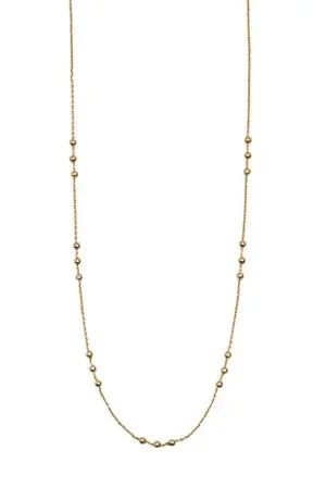 Argento Vivo Triple Ball Station Necklace - Gold