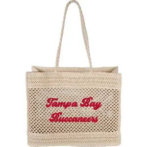 LOGO BRANDS Tampa Bay Buccaneers Coastal Tote Bag - Tan