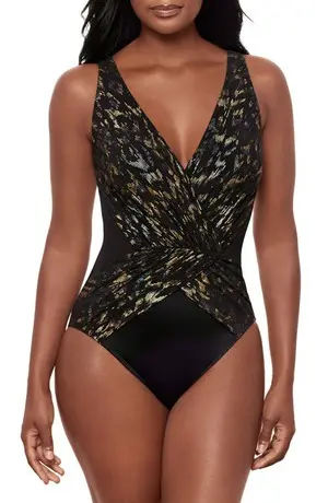 MIRACLESUIT® Sparkle Plenty Ibiza One-piece Swimsuit - Black Multi