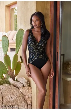 Miraclesuit Sparkle Plenty Ibiza One-piece Swimsuit - Black Multi