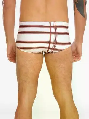 AMIR SLAMA Striped Swim Trunks