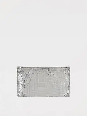 Rabanne Metal Mesh Clutch - Silver