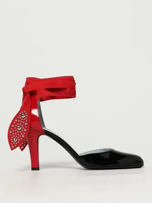 Valentino Garavani Studded Ankle Tie Pumps - Black