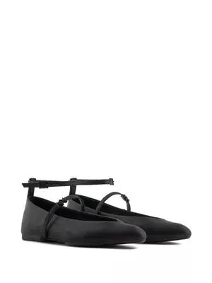 Armani Exchange Pointed-toe Ballerina Shoes