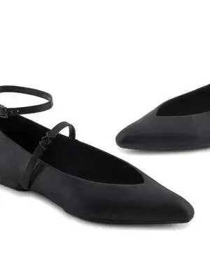 Armani Exchange Pointed-toe Ballerina Shoes