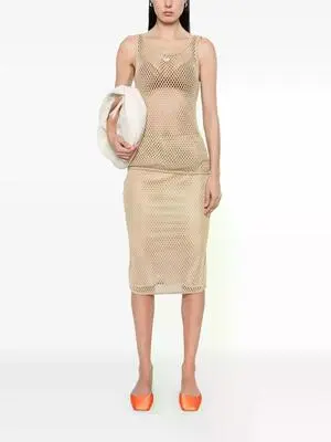 Prada Open-knit Tank Top - Neutrals