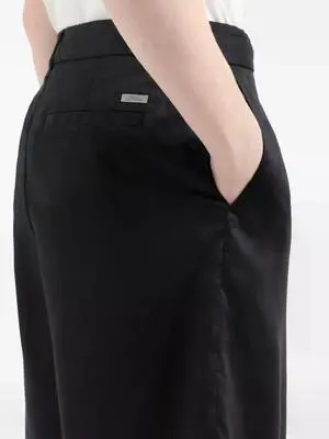 Armani Exchange Logo-plaque Shorts - Black