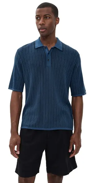 RAG & BONE Harvey Garment Dyed Polo